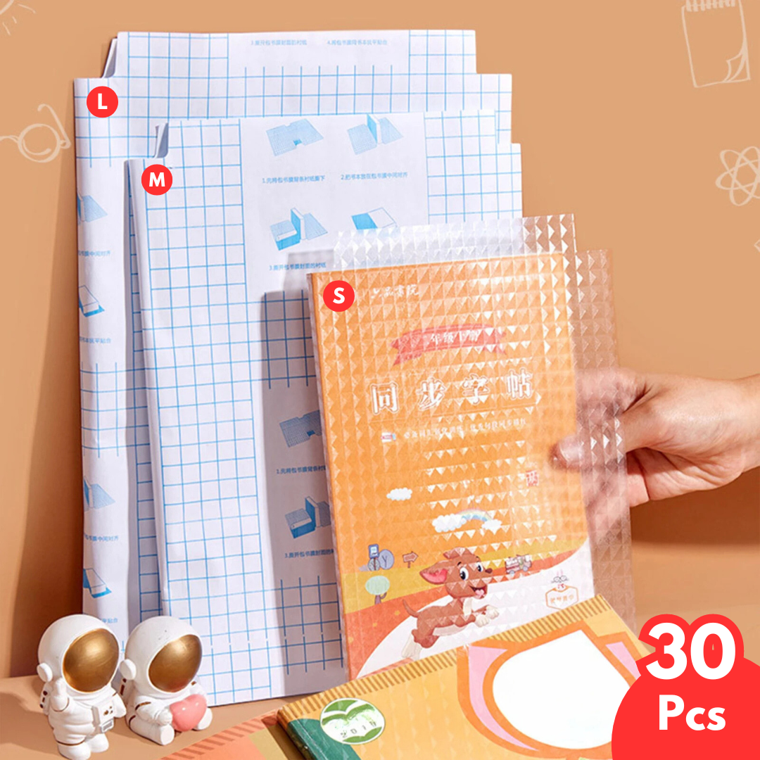 Self-adhesive transparent protective book cover – Shoppymize