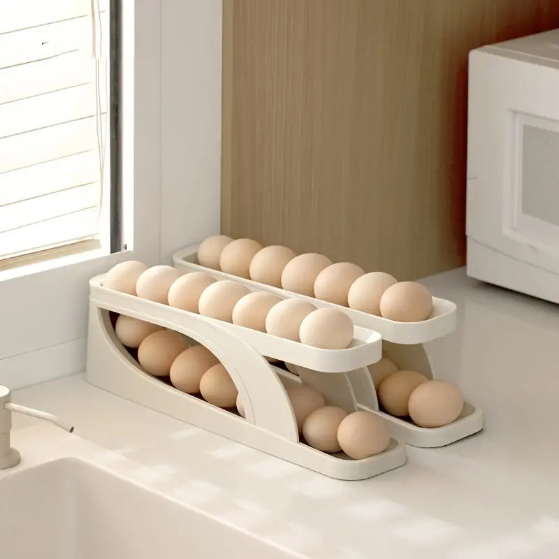 Automatic Rolling Egg Dispenser & Holder Container – Shoppymize